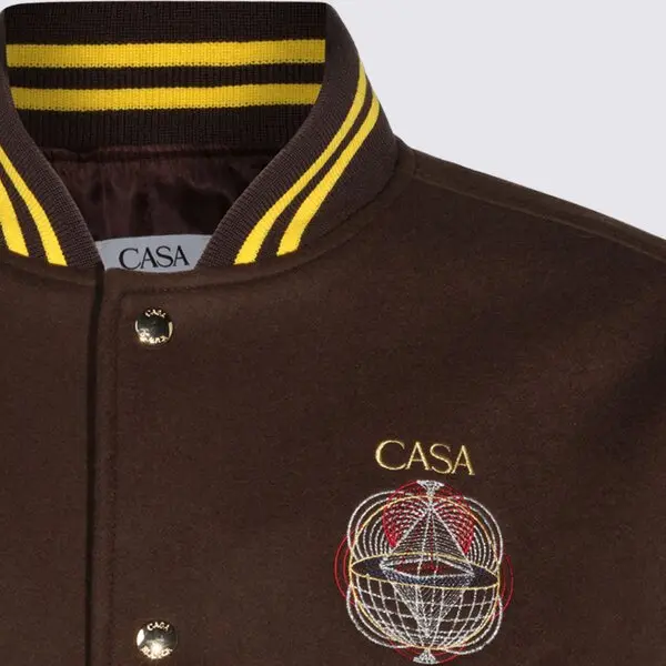 Casablanca Embroidered Varsity Jacket