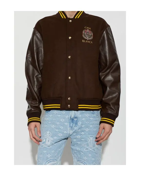 Casablanca Embroidered Varsity Jacket