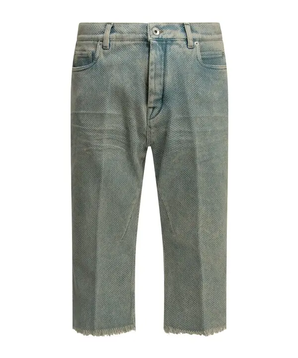 Rick Owens Fw26 Tower Runway Bolan Cutoffs In Canvas
