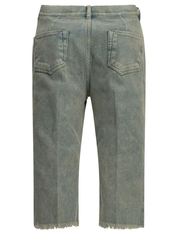 Rick Owens Fw26 Tower Runway Bolan Cutoffs In Canvas