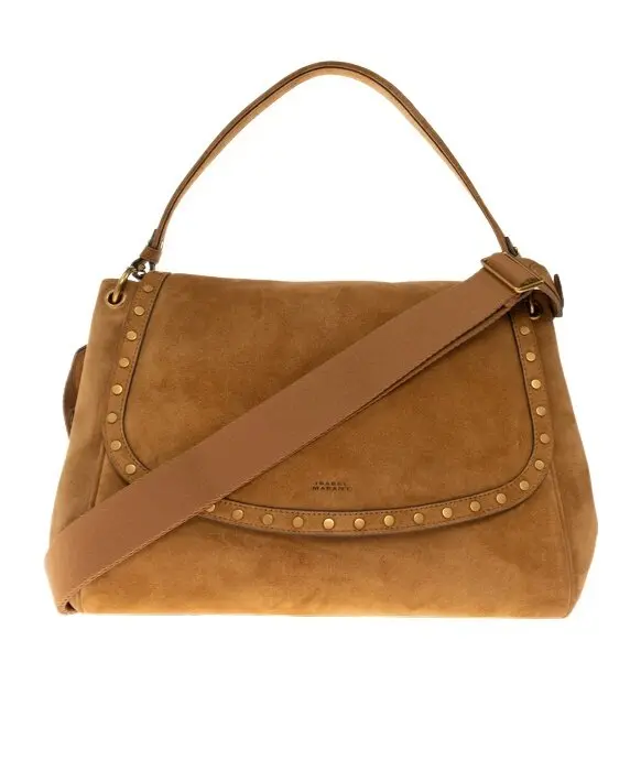 Isabel Marant Étoile Logo Shoulder Bag - Brown