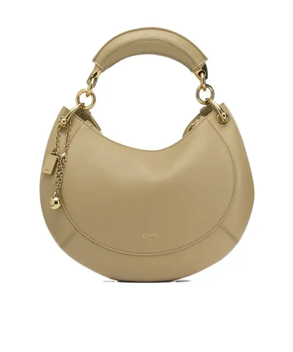 Chloé Marcie Small Hobo Shoulder Bag - Beige