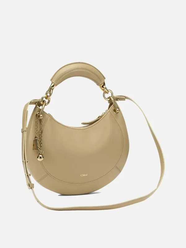 Chloé Marcie Small Hobo Shoulder Bag - Beige
