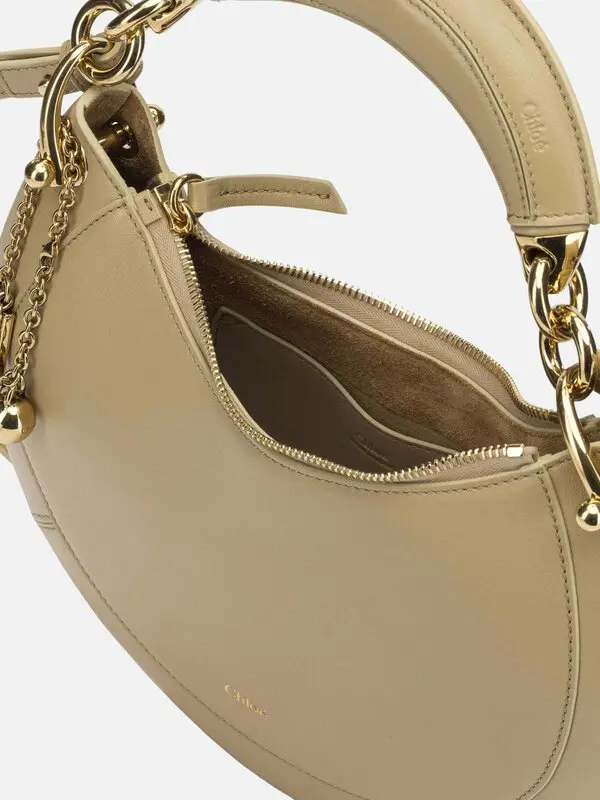 Chloé Marcie Small Hobo Shoulder Bag - Beige