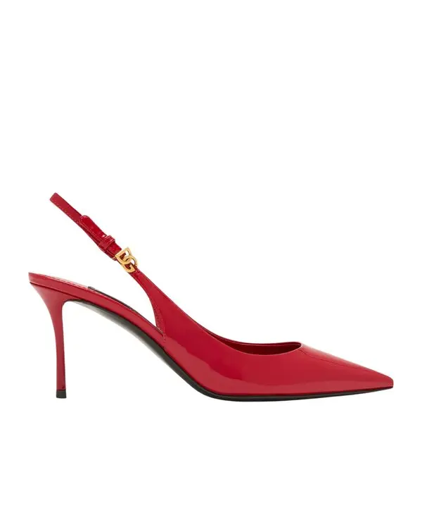 Dolce & Gabbana Dolce Gabbana Slingback Heeled Pumps - Red