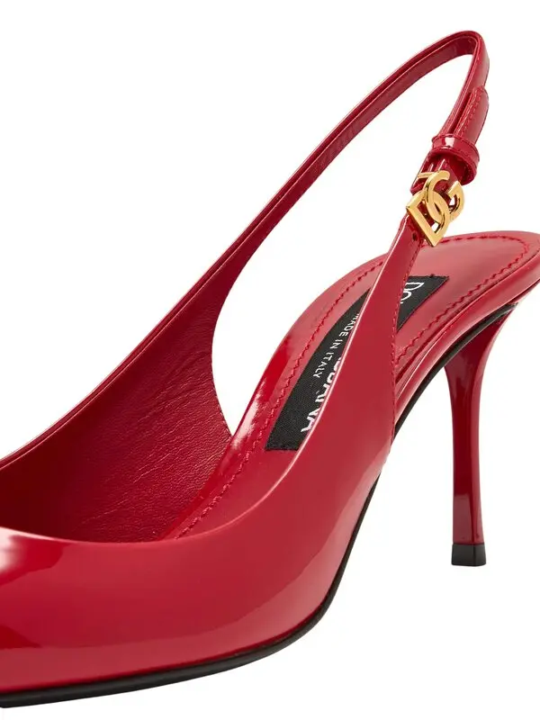 Dolce & Gabbana Dolce Gabbana Slingback Heeled Pumps - Red