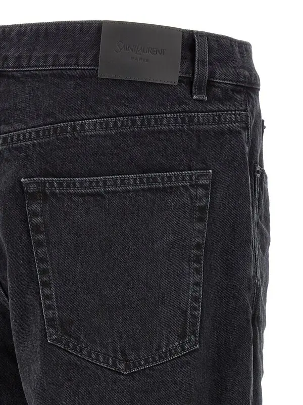 Saint Laurent Logo-patch Jeans