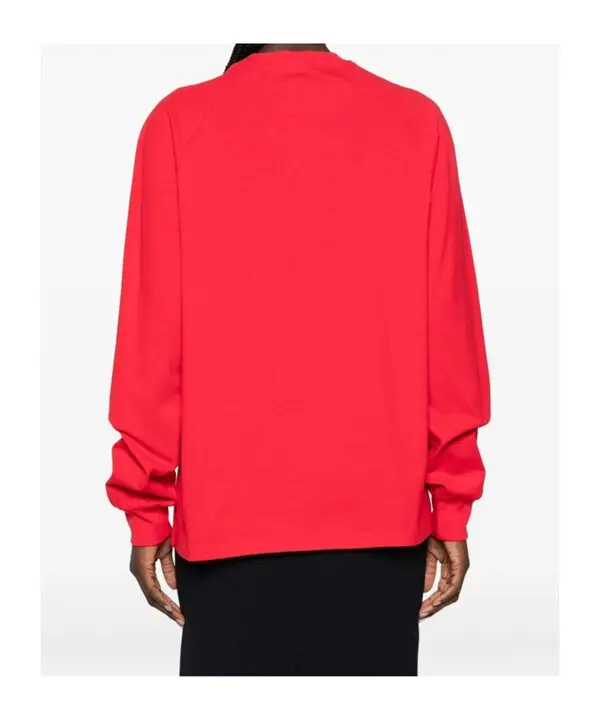 SHUSHU/TONG Ruffled Logo-embroidered T-shirt
