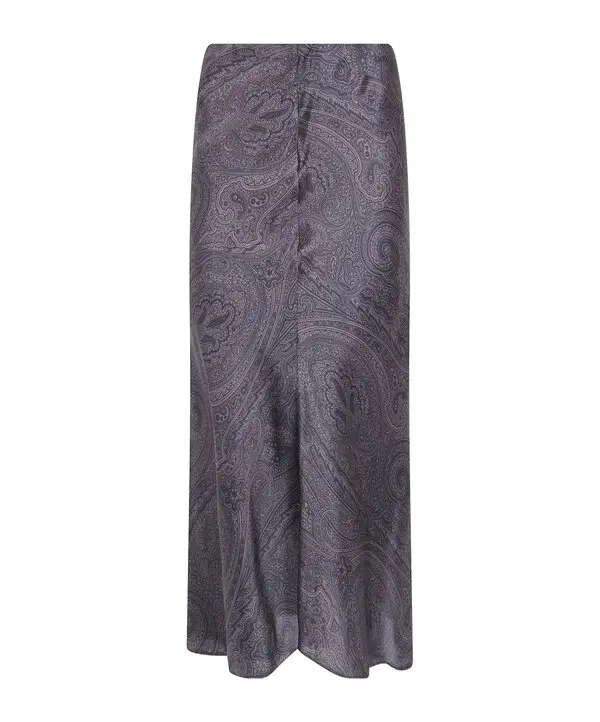 Etro Printed Satin Skirt