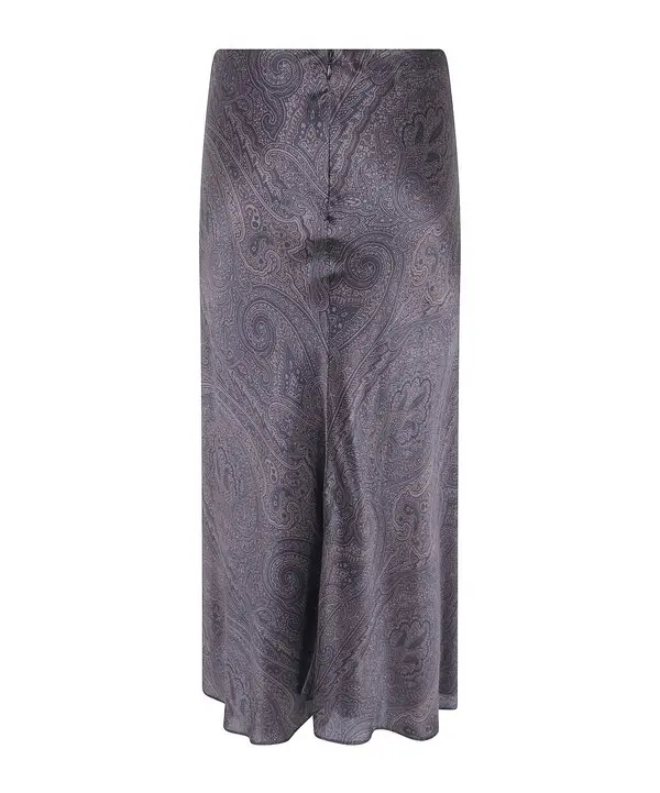 Etro Printed Satin Skirt