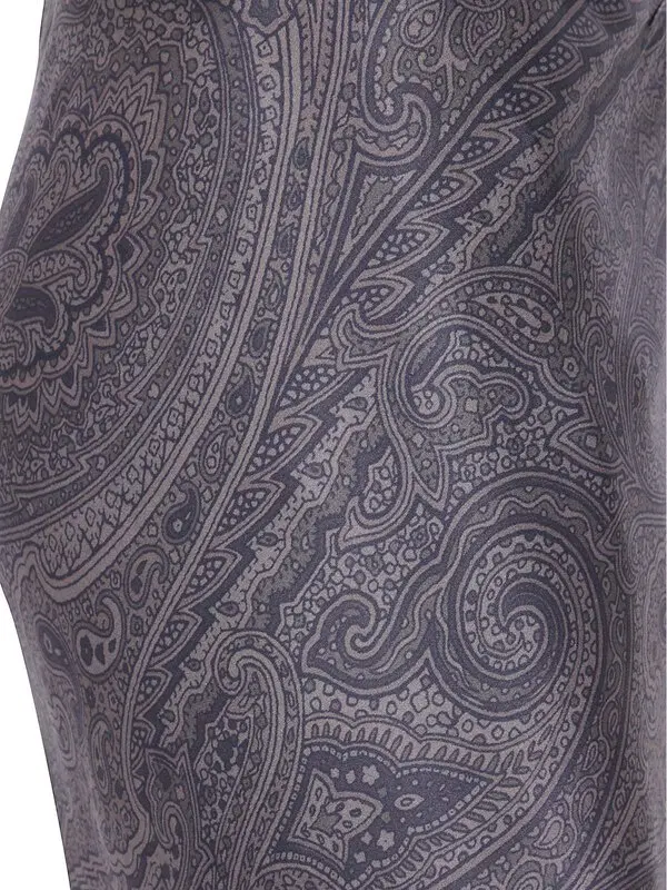 Etro Printed Satin Skirt