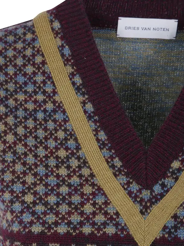 Dries Van Noten Fitted Cashmere Top