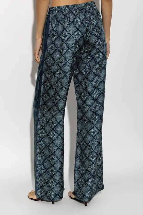 Casablanca Geometric Wide-leg Pants