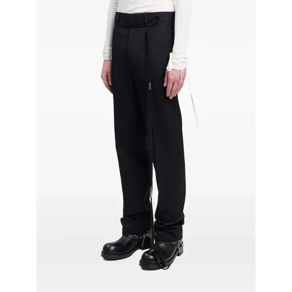 ANN DEMEULEMEESTER Worsted Wool Gabardine Trousers