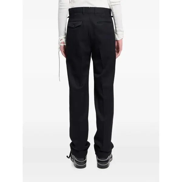 ANN DEMEULEMEESTER Worsted Wool Gabardine Trousers