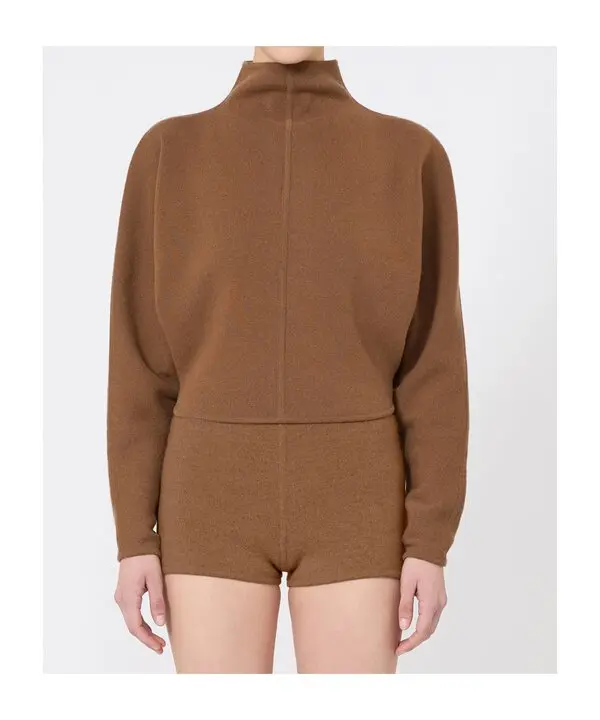 Max Mara Wool And Cashmere Cropped Jumper