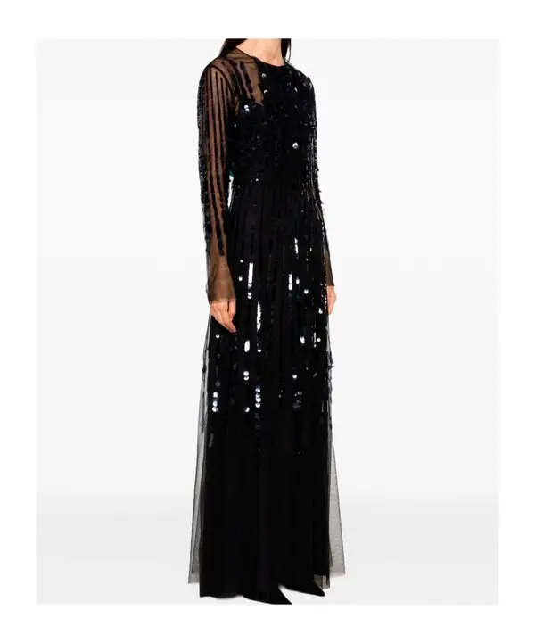 Alberta Ferretti Long-sleeved Dress
