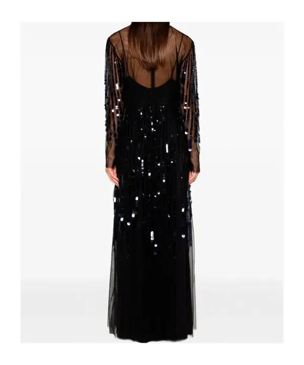 Alberta Ferretti Long-sleeved Dress