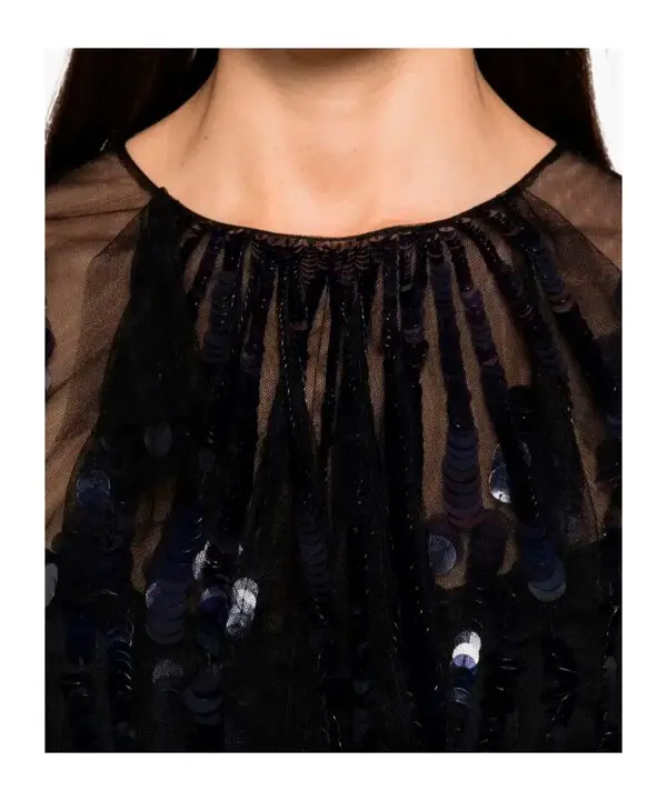 Alberta Ferretti Long-sleeved Dress