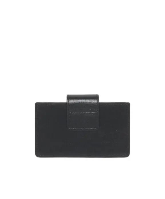 Marni Leather Card Holder With Studs