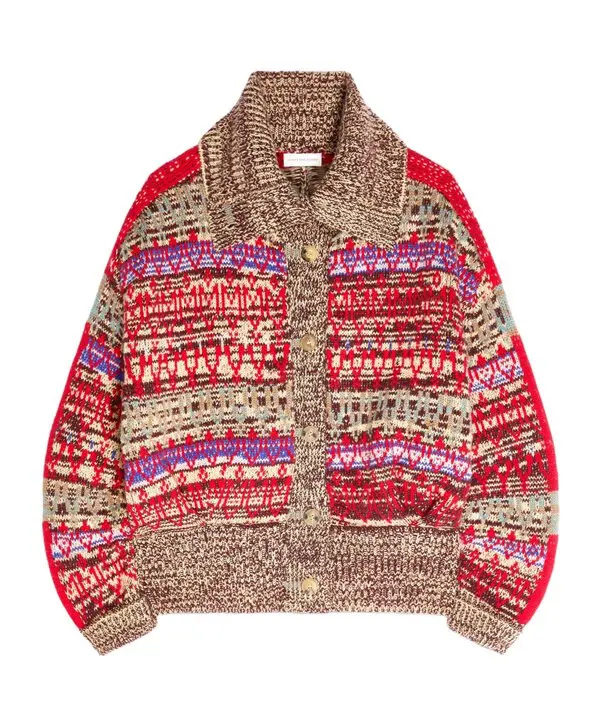 Dries Van Noten Jacquard Wool Cardigan - No