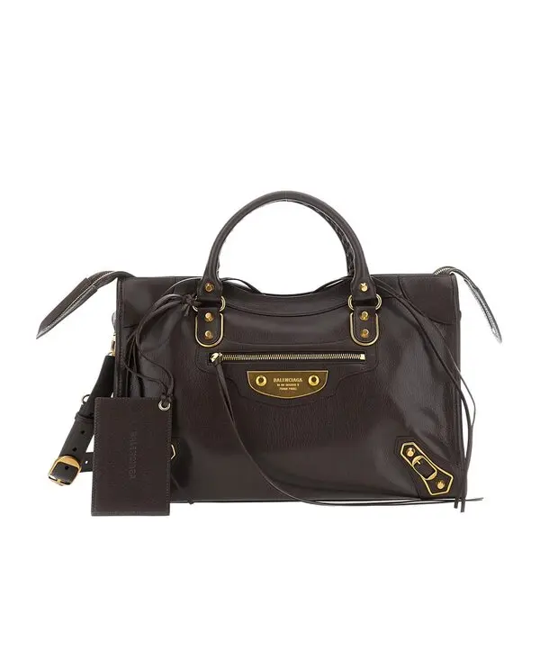 Balenciaga Le City Uptown Studded Top Handle Bag - No