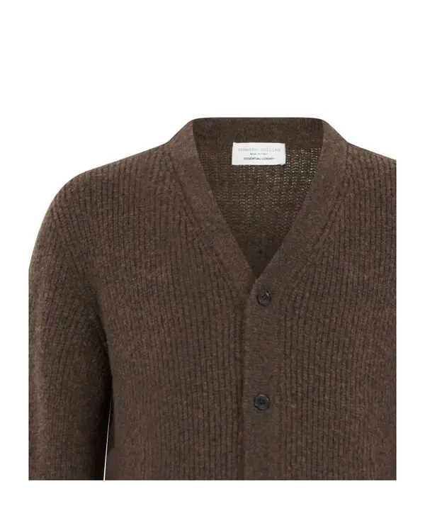 ROBERTO COLLINA Wool-blend Cardigan