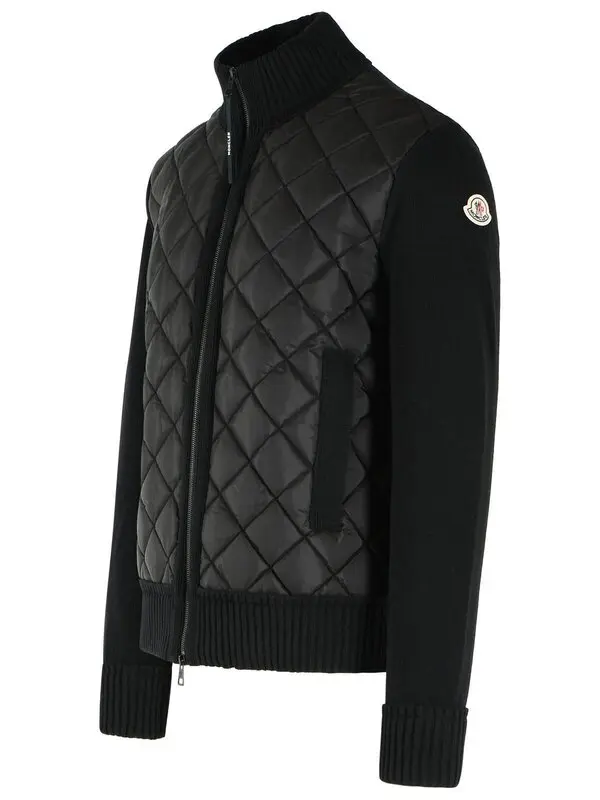 Moncler Logo Patch Zip-up Padded Cardigan