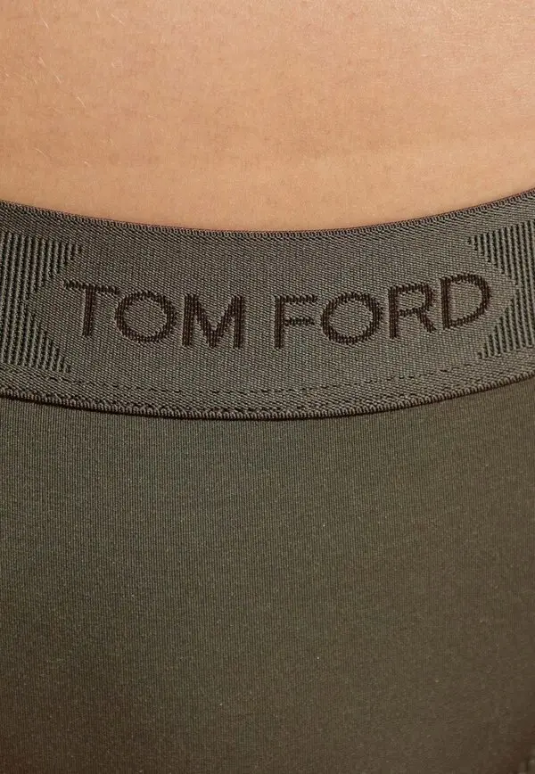 TOM FORD Logo Waistband Thong Briefs