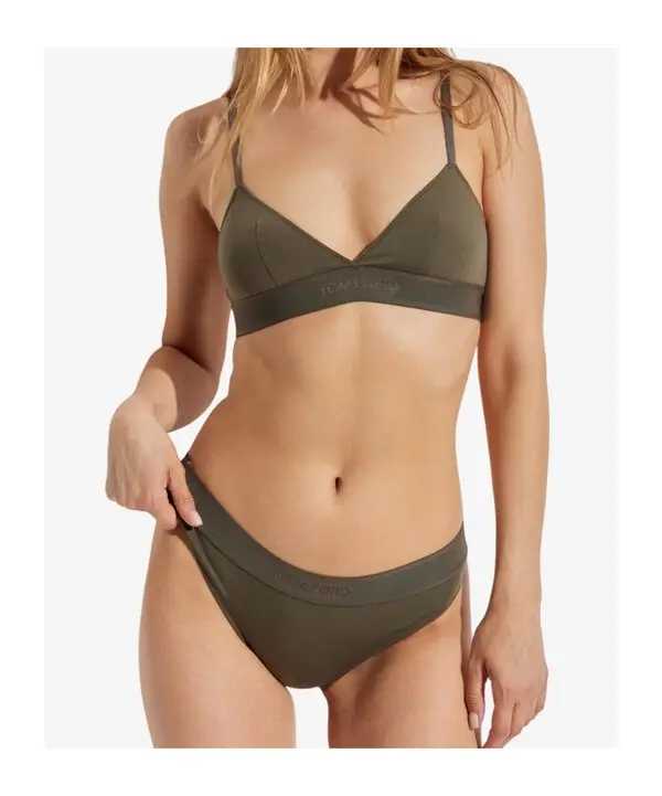 TOM FORD Logo Waistband Thong Briefs