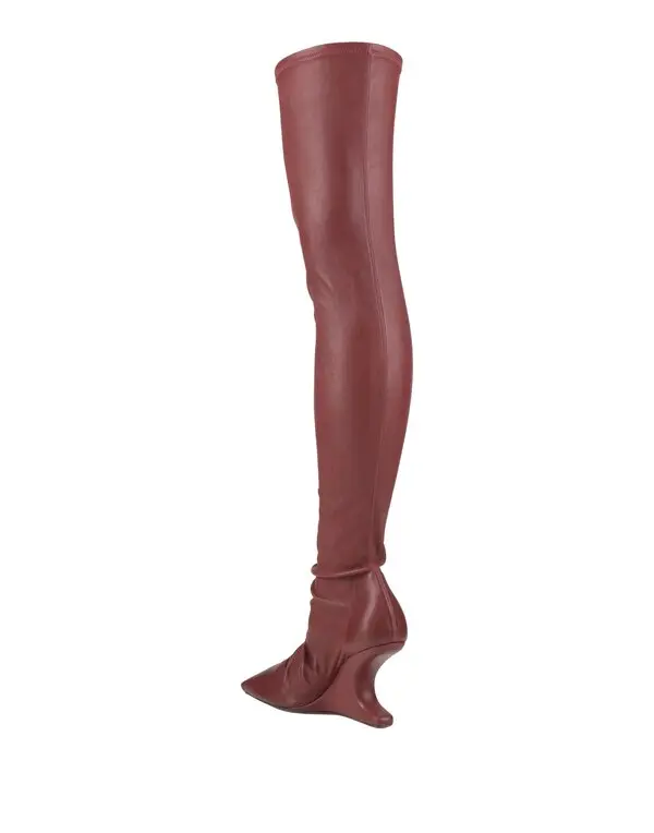 Rick Owens Simple Leather Knee-high Boots