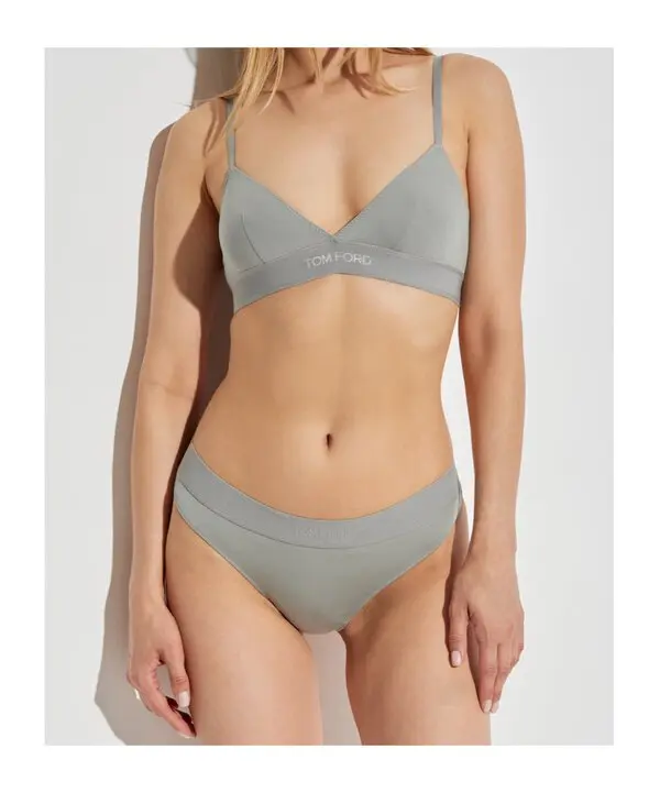 TOM FORD Logo Waistband Thong Briefs