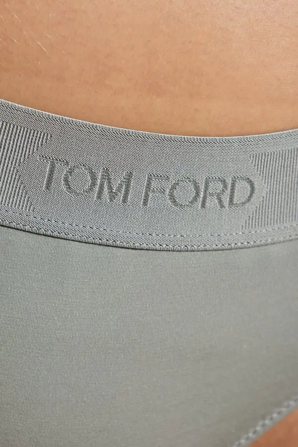 TOM FORD Logo Waistband Thong Briefs