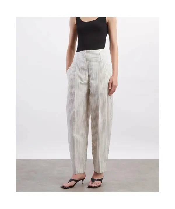 TOTEME Striped Casual Trousers - No
