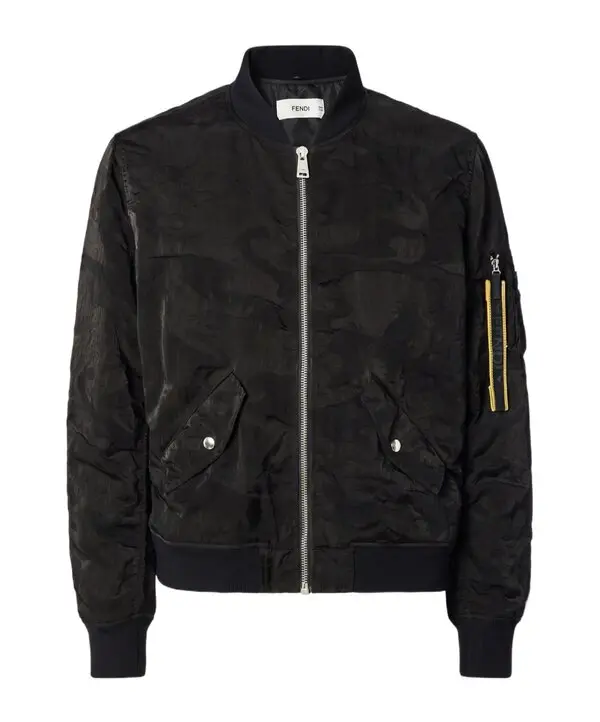 Fendi Blouson Nylon Bomber Jacket
