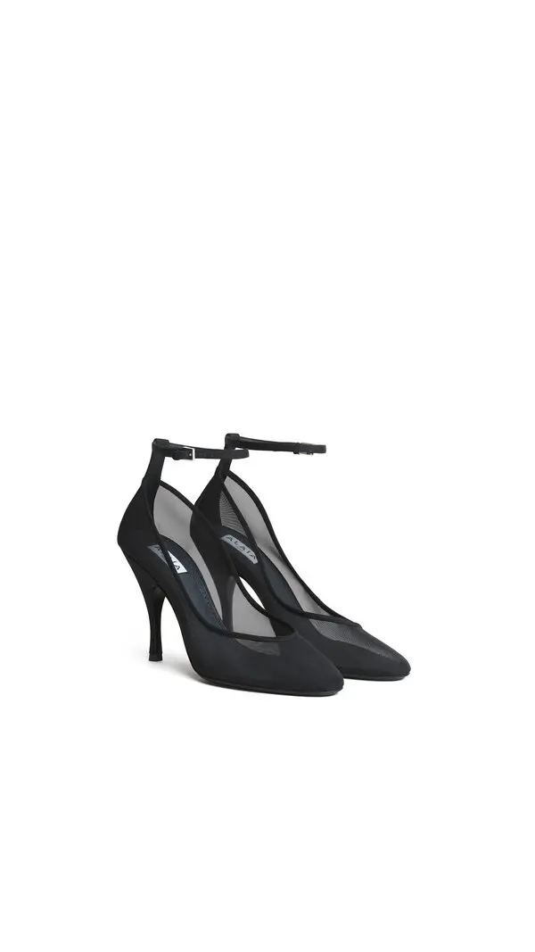 Alaïa Strappy Pumps In Mesh