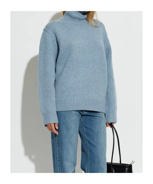 TOTEME Long-sleeve Knit Top - Light Blue