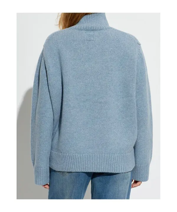 TOTEME Long-sleeve Knit Top - Light Blue