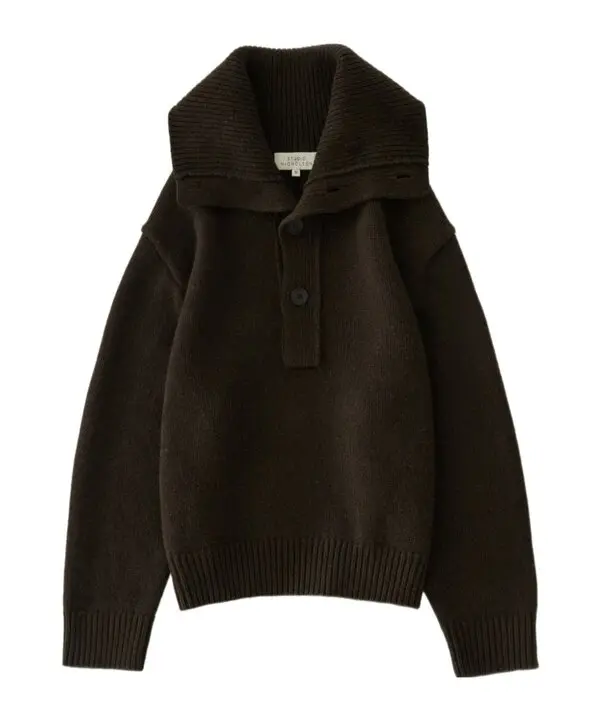 Studio Nicholson Long-sleeved Sweater - Black