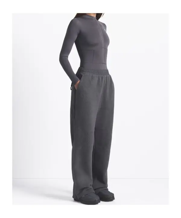 SKIMS Fleece Straight-leg Casual Pants