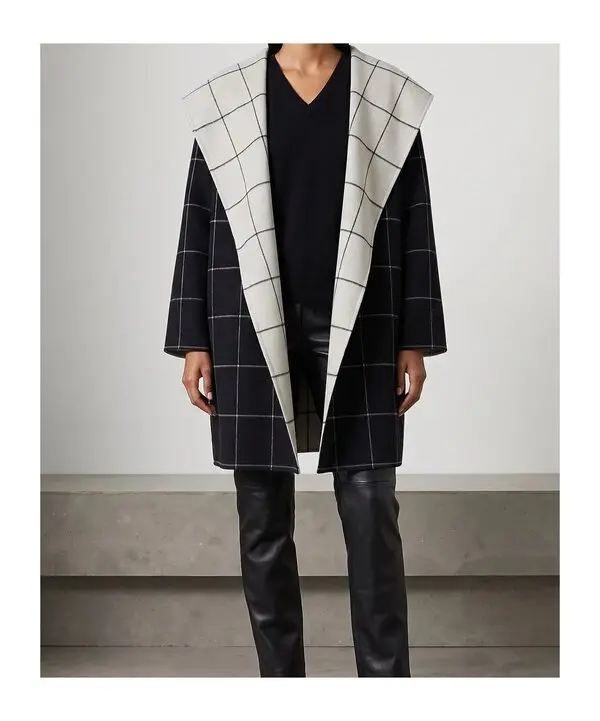 TOTEME Check-pattern Hooded Coat
