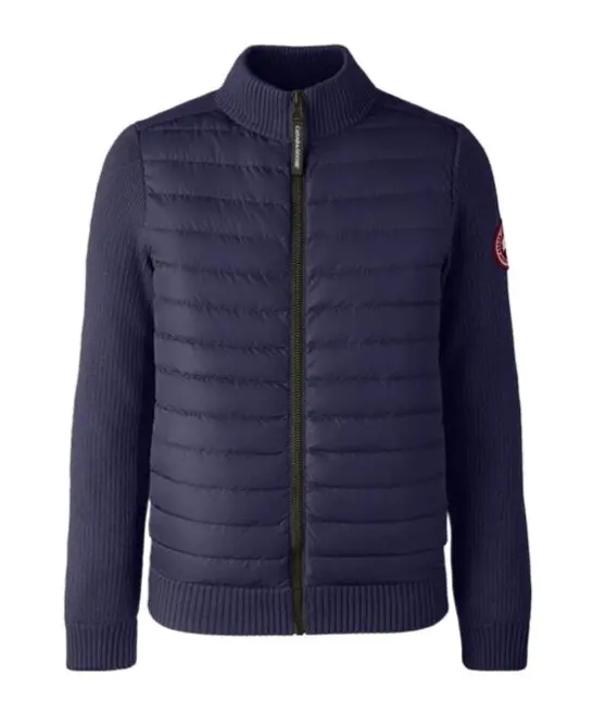 Canada Goose Logo Patch Knitted Jacket - Black