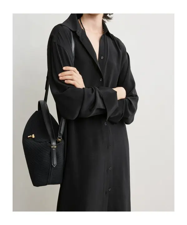 TOTEME Silk Shirt Midi Dress
