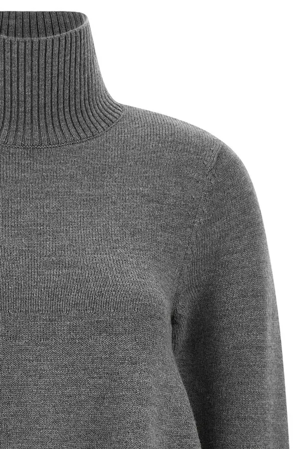 TOTEME Roll-neck Flared Sweater