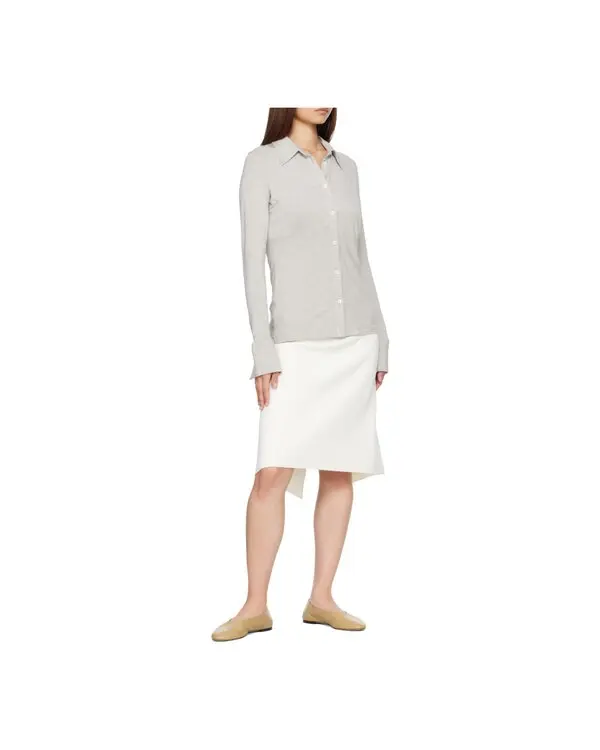 TOTEME Buttoned-back Midi Skirt