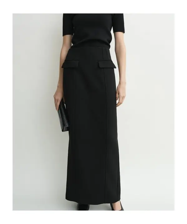 TOTEME Pleated Slit-detailed Skirt