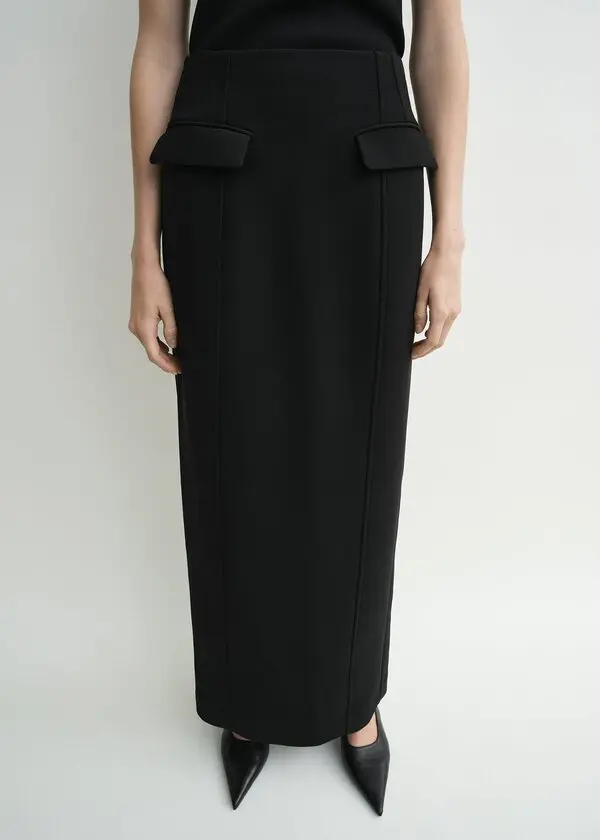 TOTEME Pleated Slit-detailed Skirt