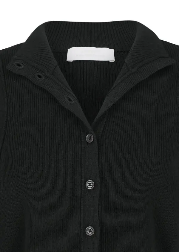AMOMENTO Button-front Knit Cardigan