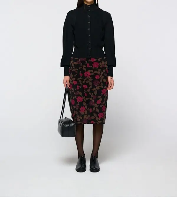 AMOMENTO Button-front Knit Cardigan