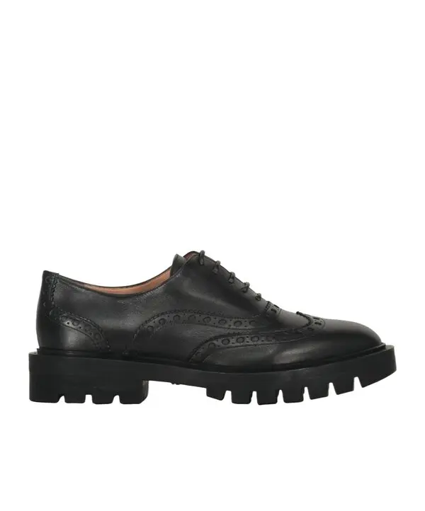 Santoni Brogue Lug-sole Oxford Shoes